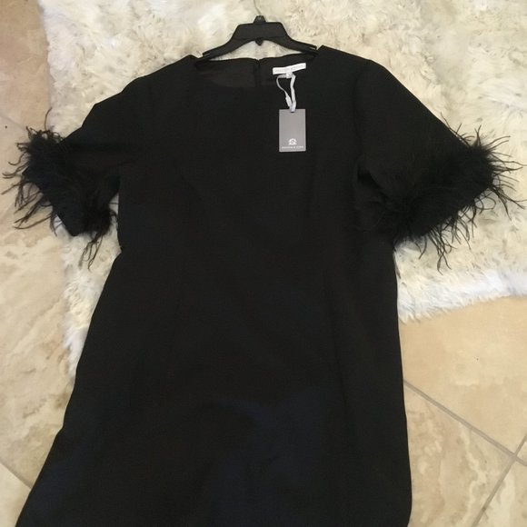 Preston & York | Dresses | Neiman Marcus Preston And York Feather Trim ...